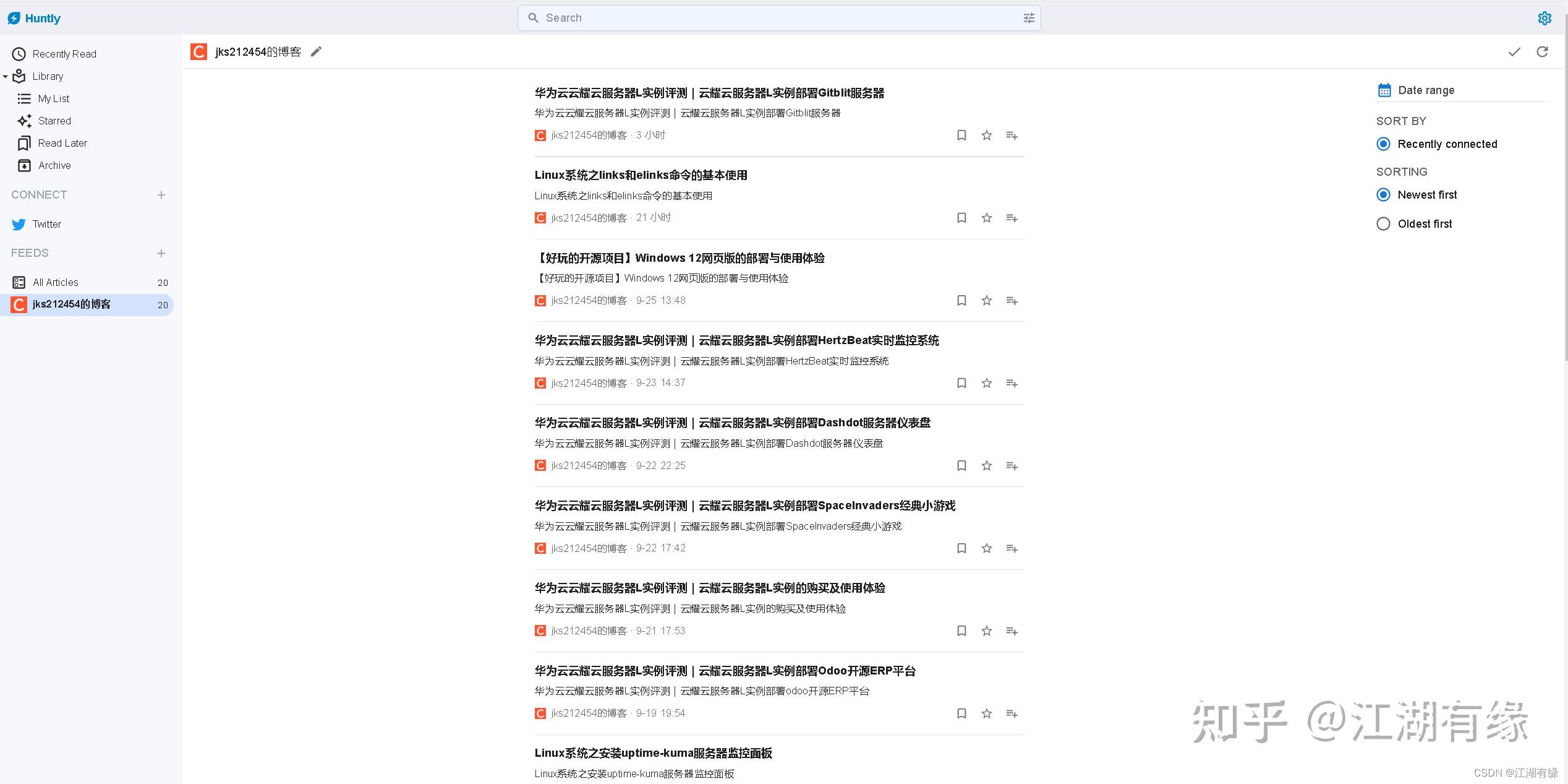 【Docker项目实战】Docker部署RSS阅读器Huntly - 知乎