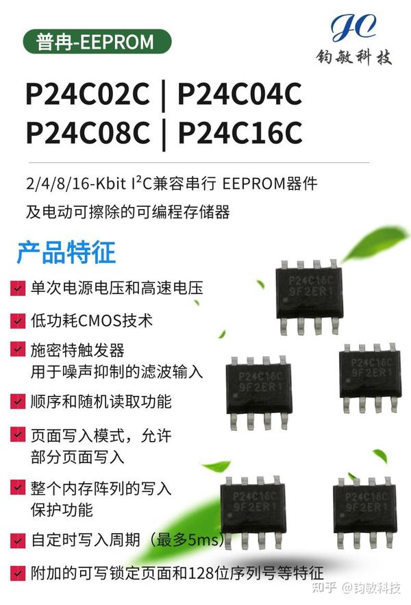 电动可擦除可编程EEPROM存储器-P24C02C/P24C04C/P24C08C/P24C16C - 知乎