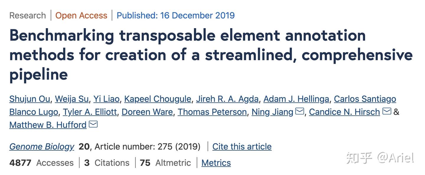 基因组重复序列注释repeatmask&repeatmodeler - 知乎