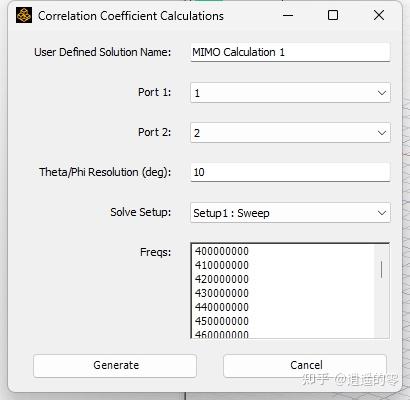cst和hfss中计算MIMO的包络相关系数ECC - 知乎