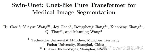 Swin-Unet:Unet形状的纯Transformer的医学图像分割 - 知乎 Swin-Unet:Unet形状的纯Transformer的医学图像分割 - 知乎