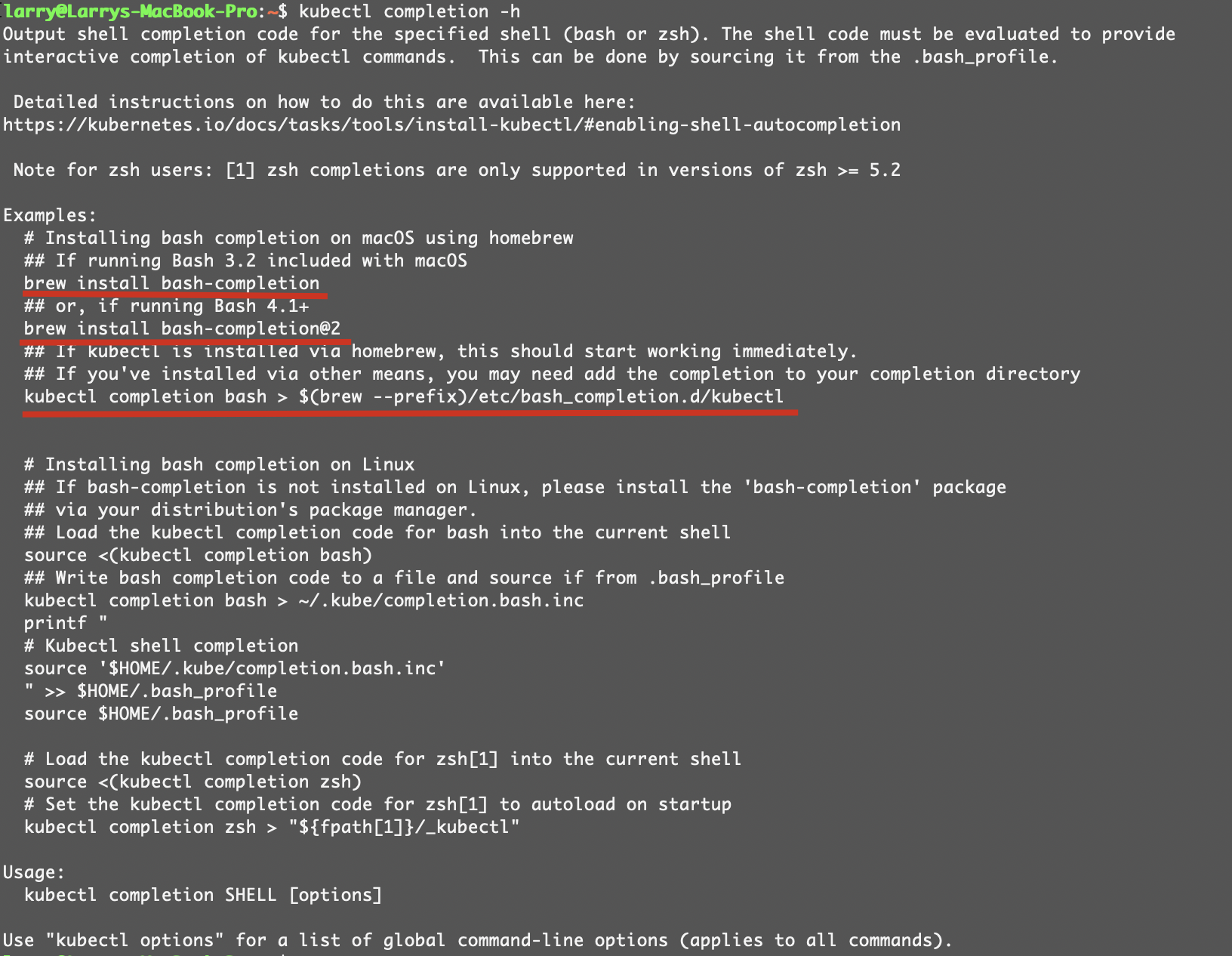 Mac为docker和kubectl添加自动命令补全 - 知乎