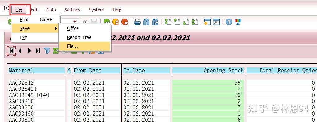 SAP后勤模块学习_MM_查看物料过去某个日期的库存 MB5B - 知乎