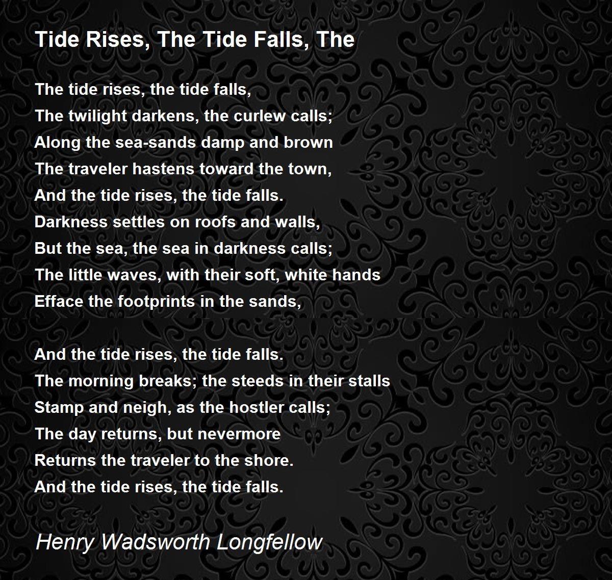 Henry Wadsworth Longfellow(亨利·沃兹沃思·朗费罗)《The Tide Rises, the Tide Falls ...