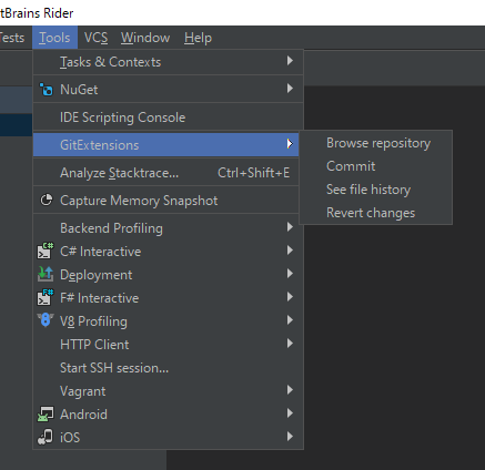 在 JetBrains Rider 中集成 GitExtensions - 知乎