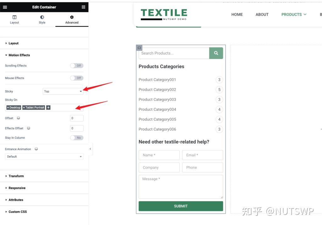 如何使用Elementor制作部粘性侧边栏？ - 知乎