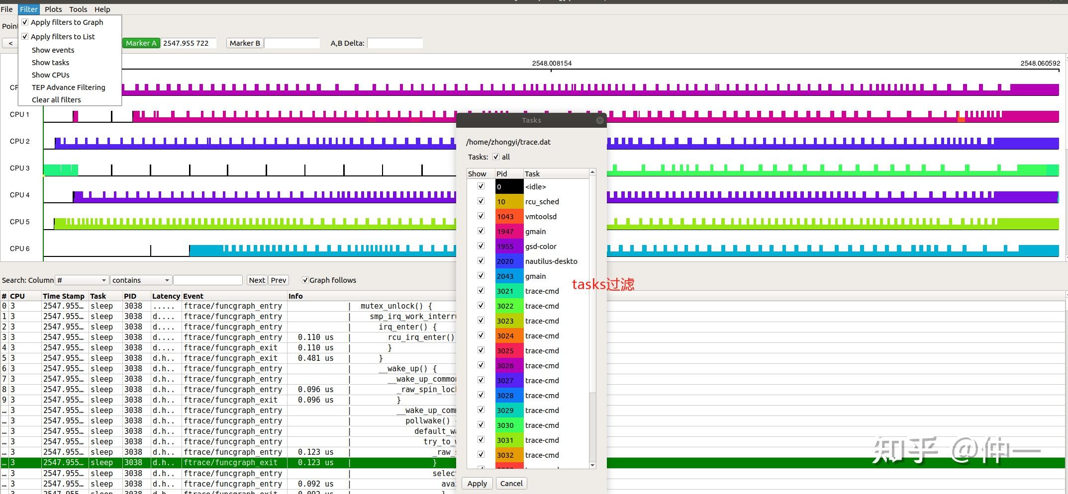 【调试】ftrace(三)trace-cmd和kernelshark - 知乎