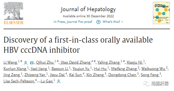 【新药进展】新发现一种口服小分子HBV cccDNA抑制剂 - 知乎
