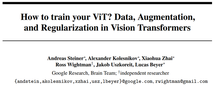 我们究竟应该如何训练ViT模型？ - 知乎