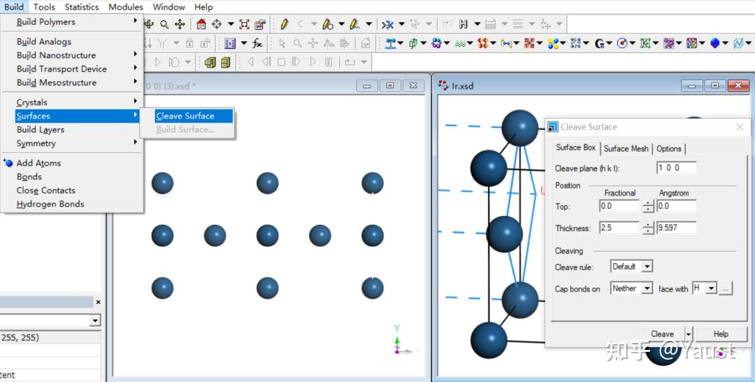 Materials Studio入门到精通【16】简单界面模型的建立 - 知乎