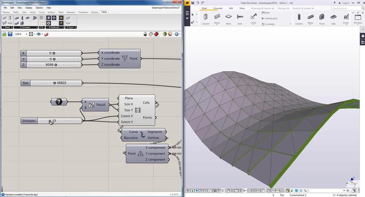 Rhino Grasshopper如何让Tekla的参数化设计更顺滑 - 知乎