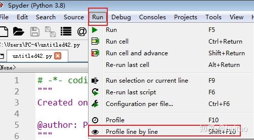 Spyder line profiler plugin: 逐行性能测试 - 知乎