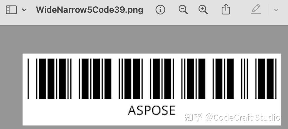 【实用技能】如何利用条码控件Aspose.BarCode，控制 Barcode-39 中的宽窄比 - 知乎