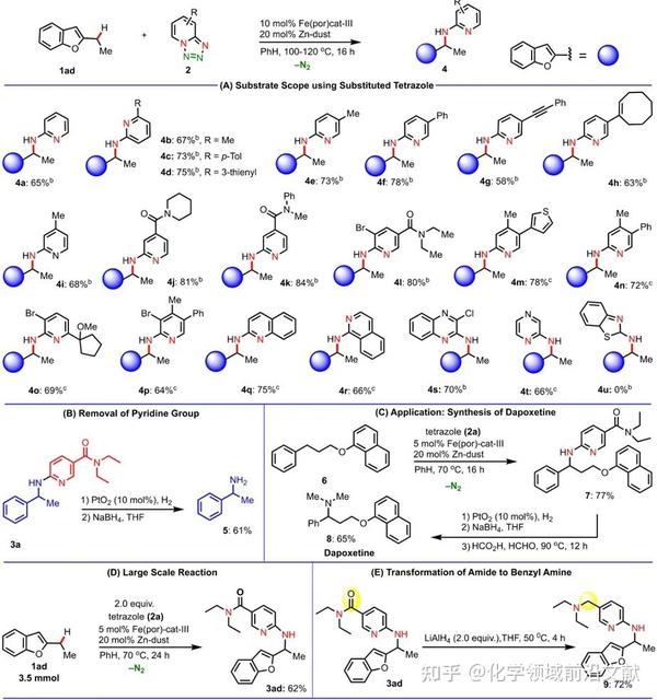 JACS：铁催化分子间苄位C(sp3)−H胺化反应 - 知乎