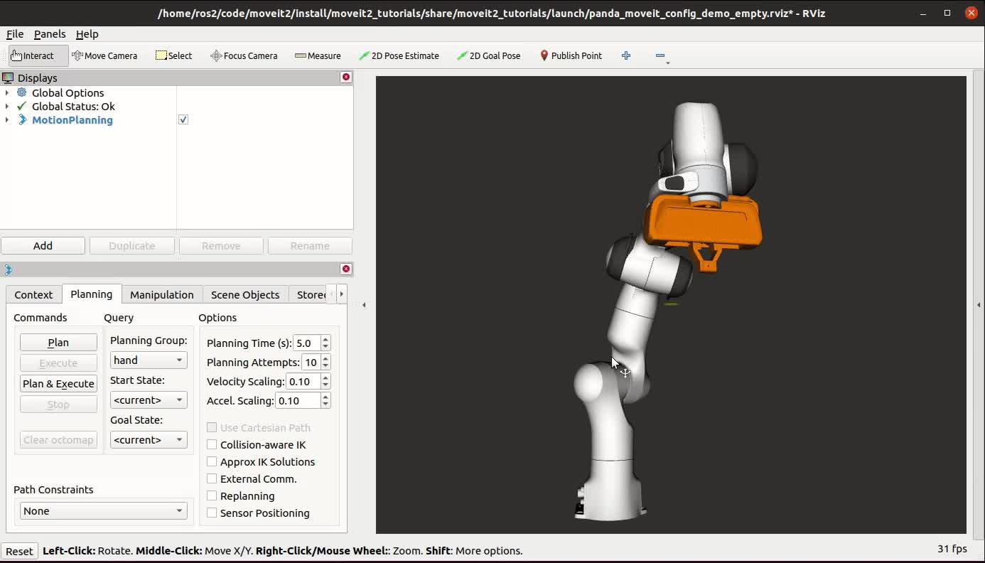 《动手学Moveit2-探索篇1》Ubuntu20安装ROS2和Moveit2-编译例程，运动规划 - 知乎