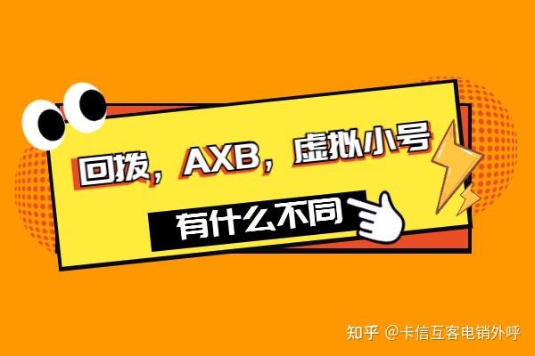 AXB，回拨，虚拟小号线路有什么不同？ - 知乎