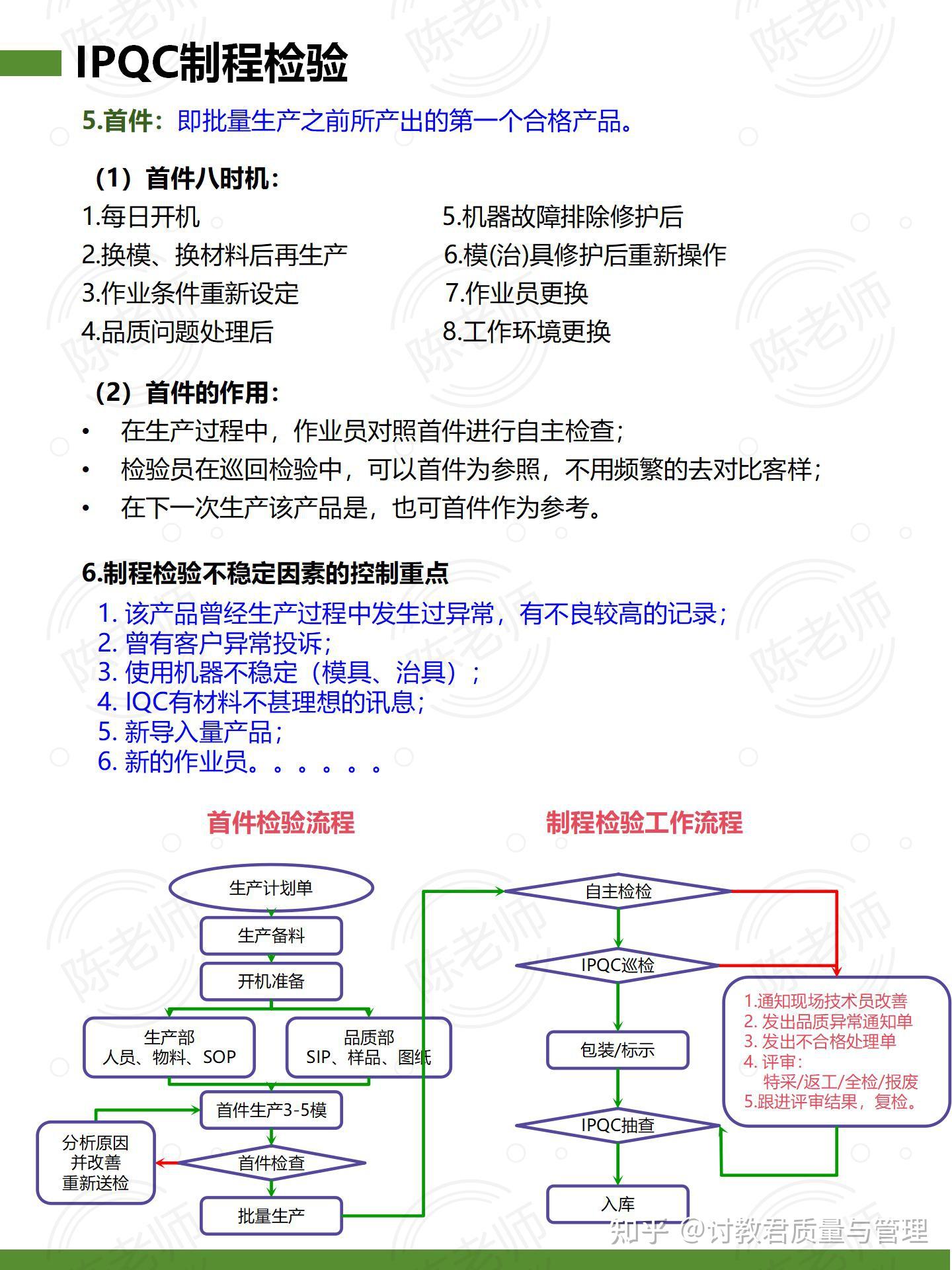 工厂里常说的QC, IQC, IPQC, QA 是什么? - 知乎