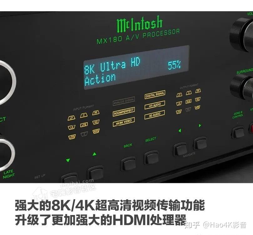 [简评] McIntosh麦景图MX180家庭影院前级处理器，打造极致影院 - 知乎