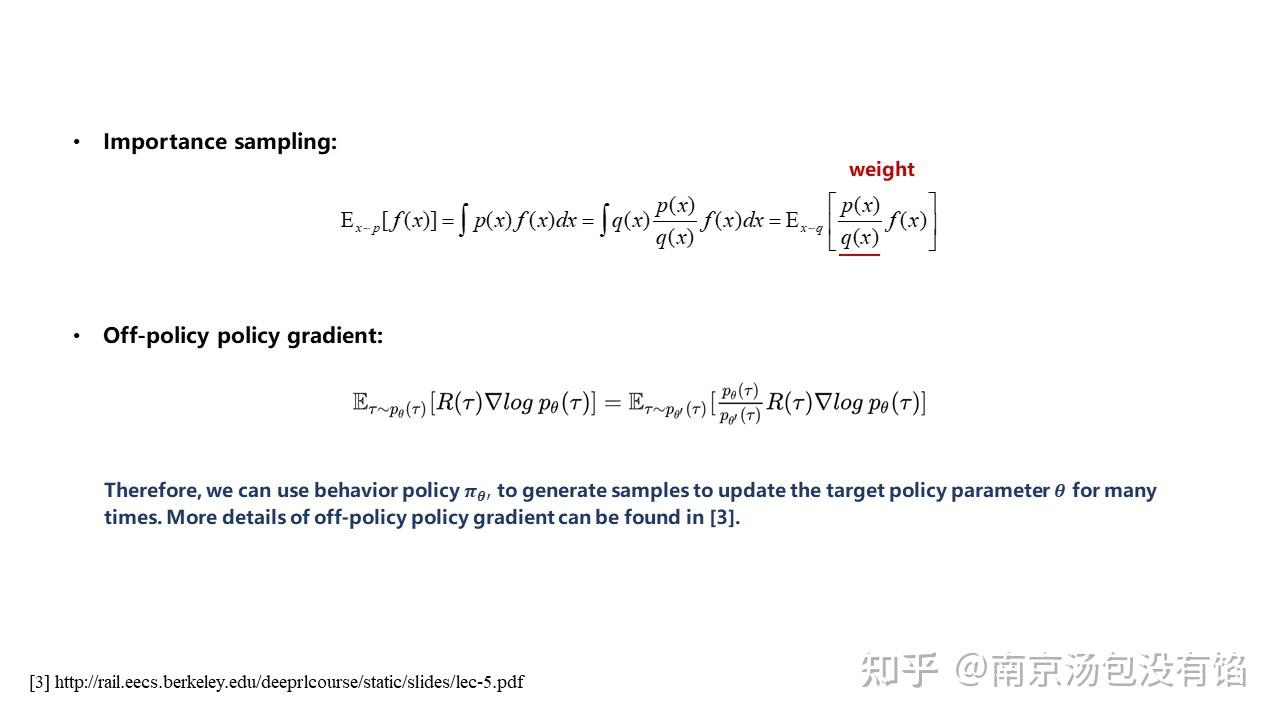 Policy Gradient & Deterministic Policy Gradient - 知乎