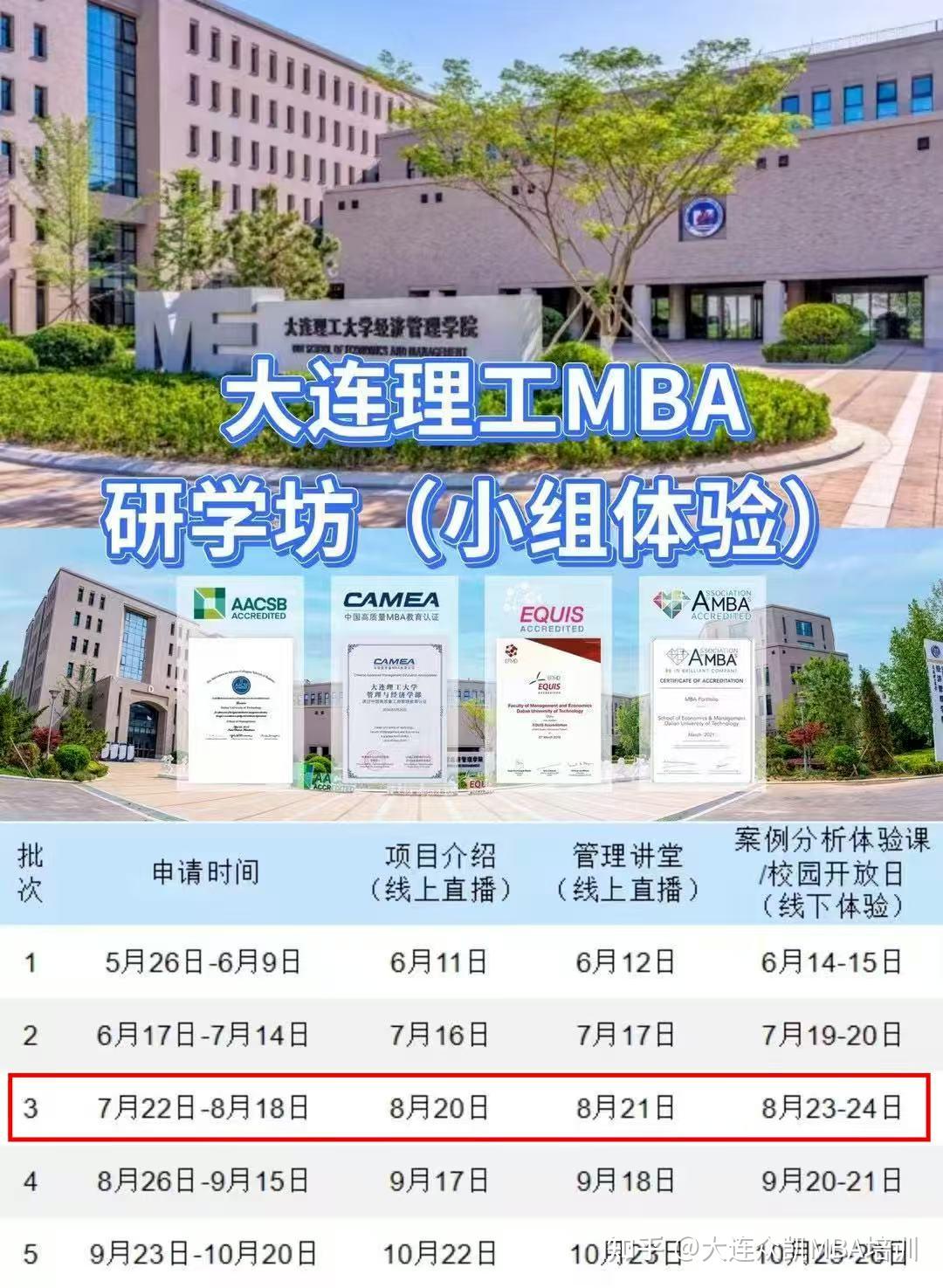2026年大连理工MBA MEM EMBA企业家研学坊第三批申请即将截止 - 知乎