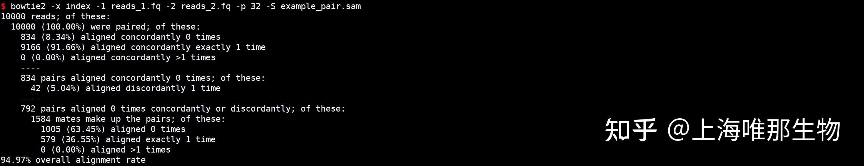 Reads比对工具Bowtie2软件的使用 - 知乎