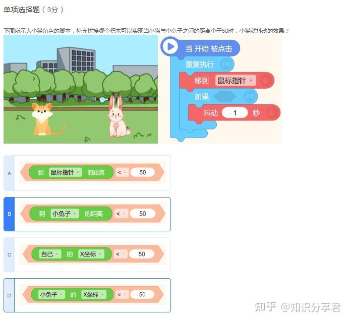 kitten4少儿编程竞赛-2024年春季小学组模拟试题（带答案） - 知乎