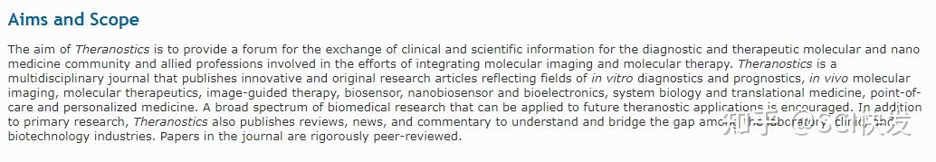 sci快发 | Theranostics：顶级期刊，国人发文量高达60%，快接收 - 知乎