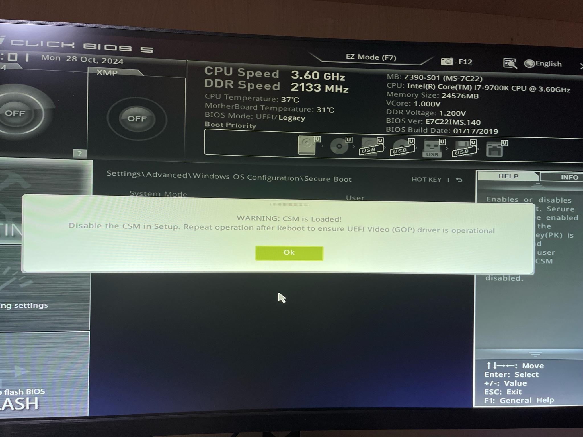 微星主板更改CSM&UEFI引导模式 - 知乎