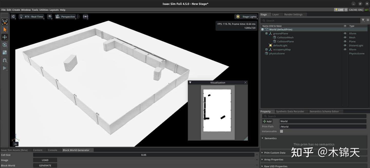 【Isaac Sim 4.5.0】ROS 2 Tutorials (Linux and Windows) - ROS 2 Navigation with Block World ...