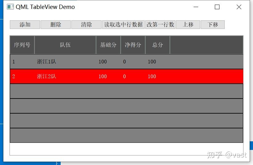 Qml Tableview简单使用教程 知乎