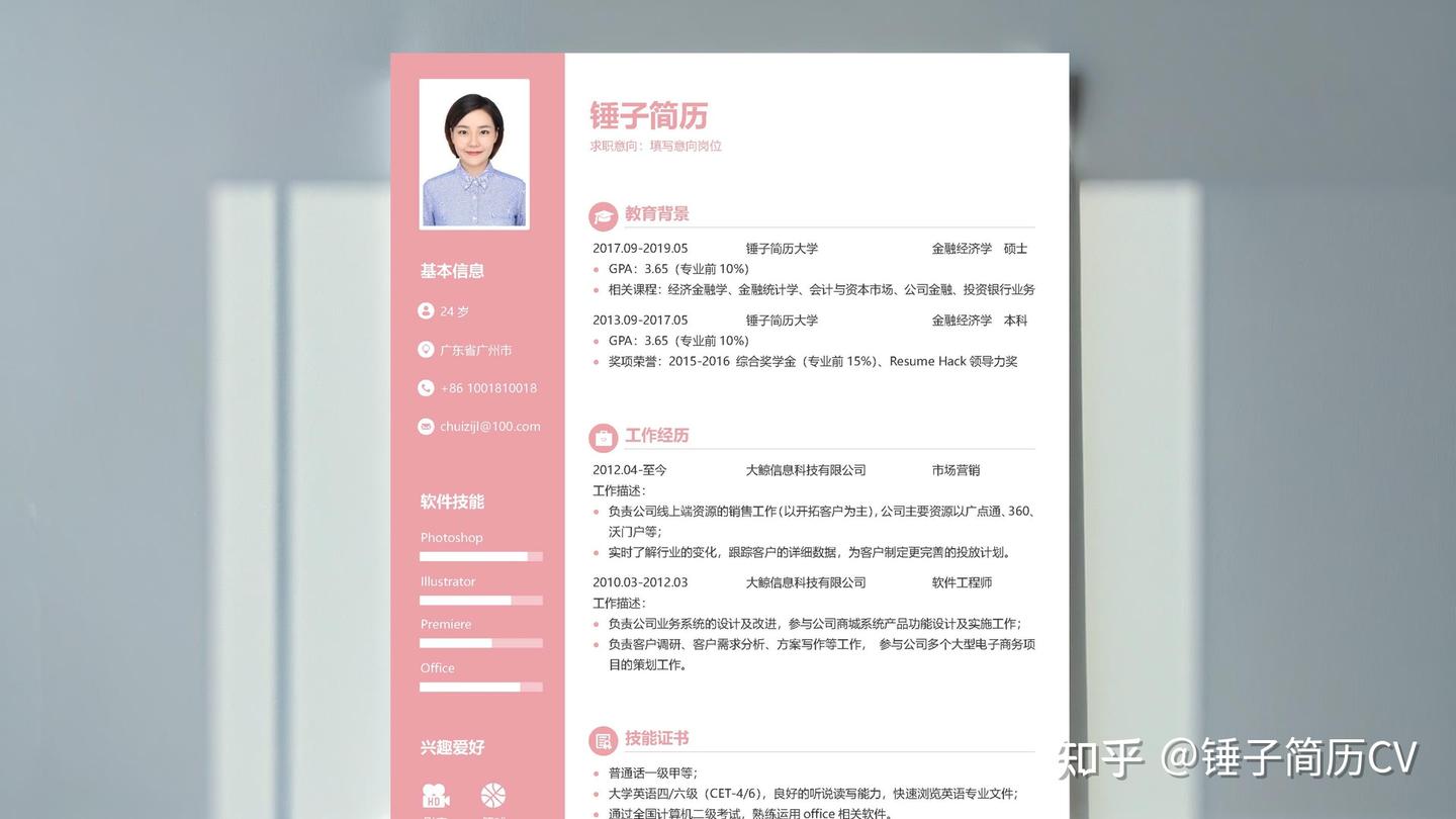 机器学习 算法工程师简历「精选2篇」 知乎
