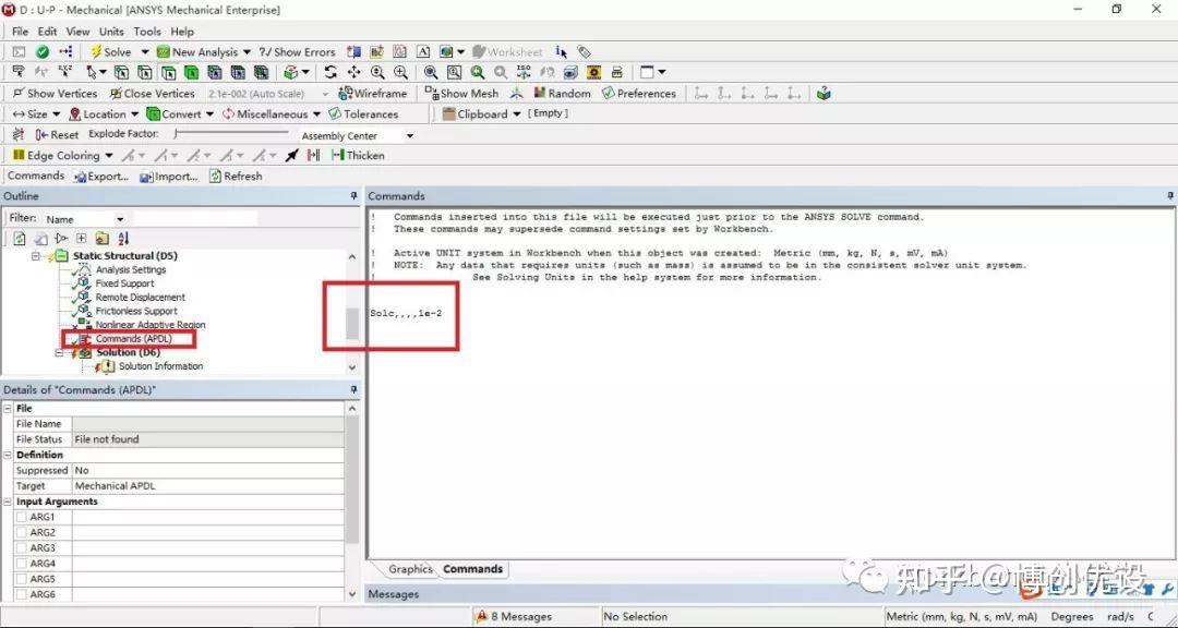 ANSYS Workbench解决非线性大应变不收敛的方法-网格自适应 - 知乎