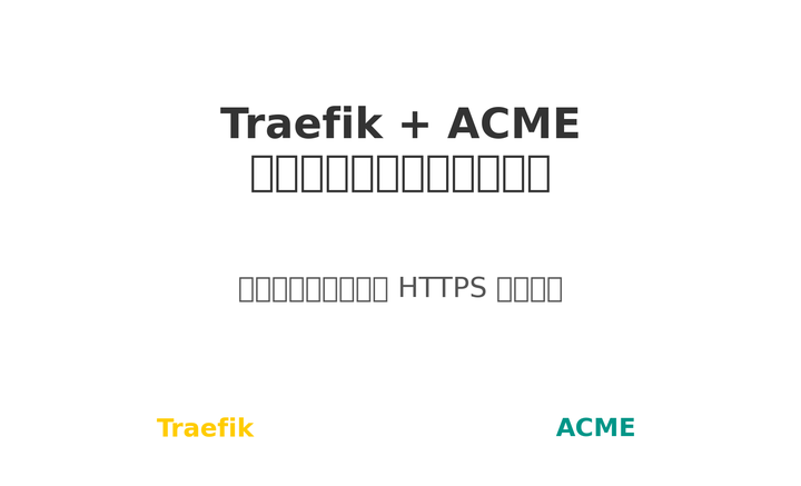 使用 Traefik 和 ACME 配置本地开发环境的 HTTPS（免费证书） - 知乎