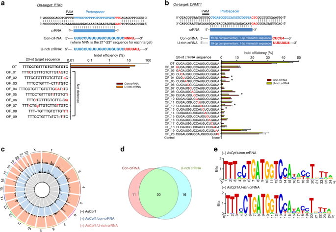 CRISPR-Cpf1采用具有富含尿苷酸的3'-突出端的CRISPR RNA进行高效基因组编辑 - 知乎