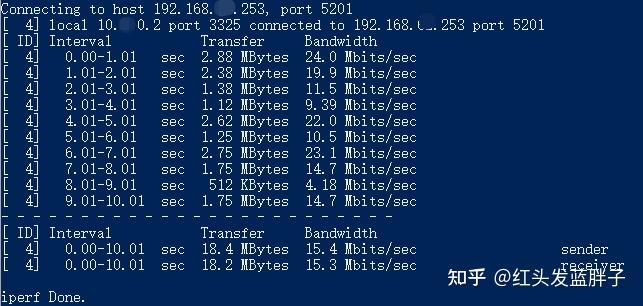 iperf3：网络测试工具及测试用例+参数详解 - 知乎