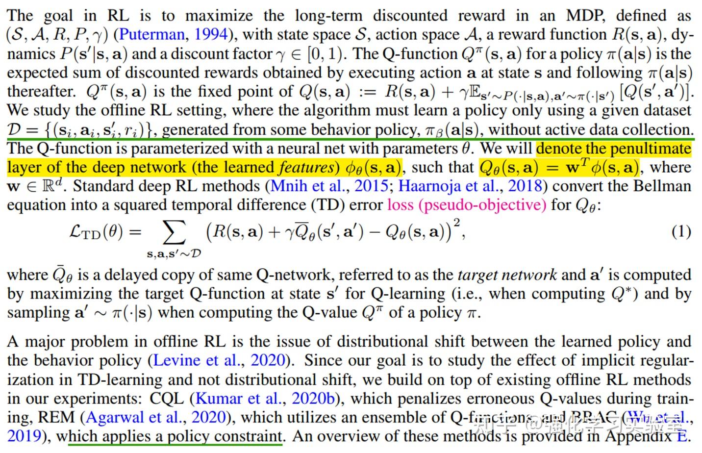 论文分享：DR3: Value-Based Deep Reinforcement Learning Requires Explicit Regularization - 知乎