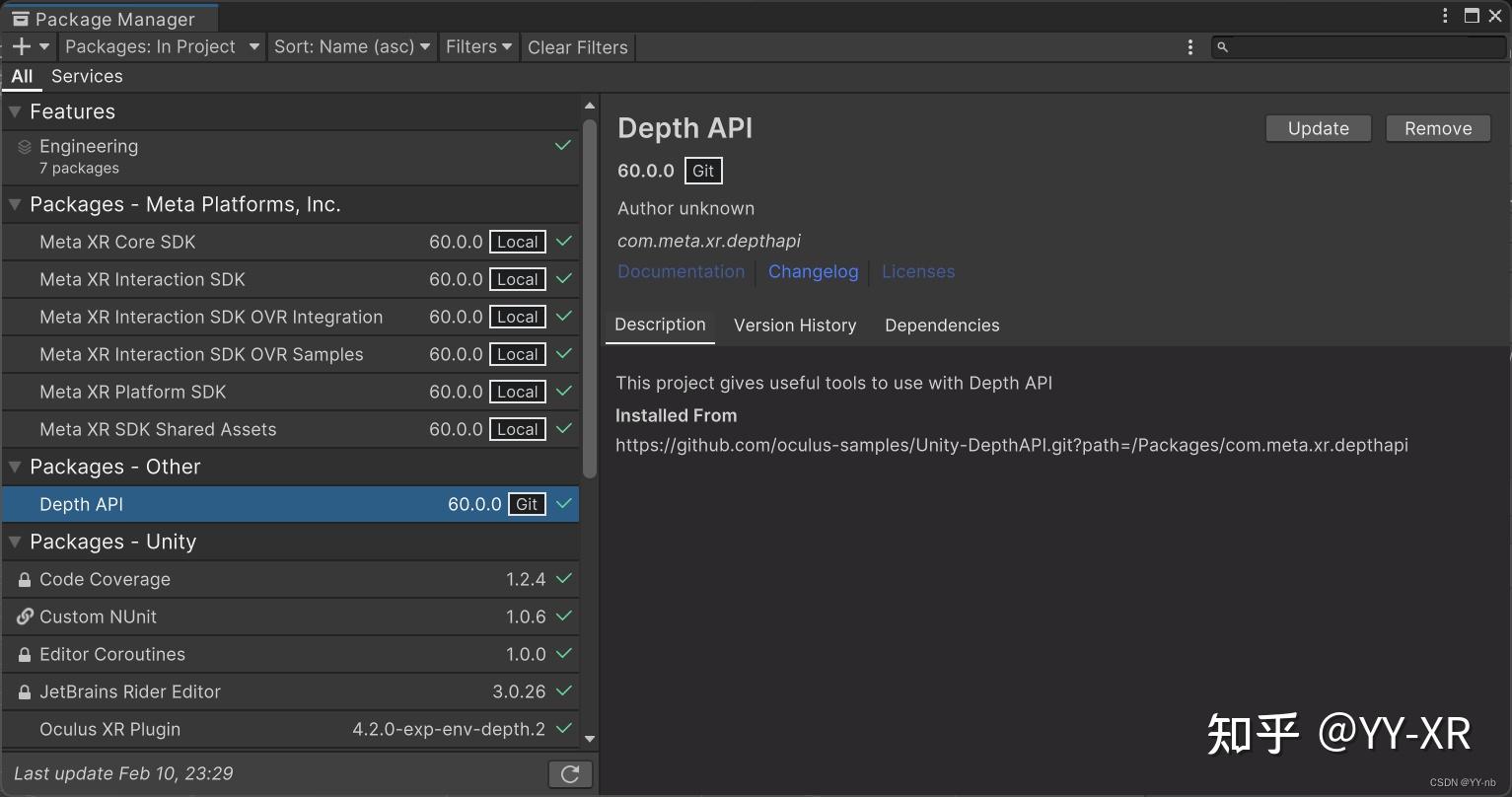 Unity Meta Quest Mr 开发(四):使用 Scene Api 和 Depth Api 实现深度识别和环境遮挡 知乎
