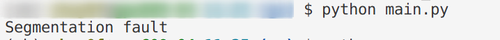 磕岩日记 | python segmentation fault解决 - 知乎