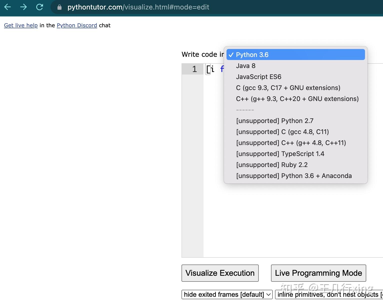 【Python-数据科学】代码/算法过程可视化神器 pytutor 快速上手 - 知乎