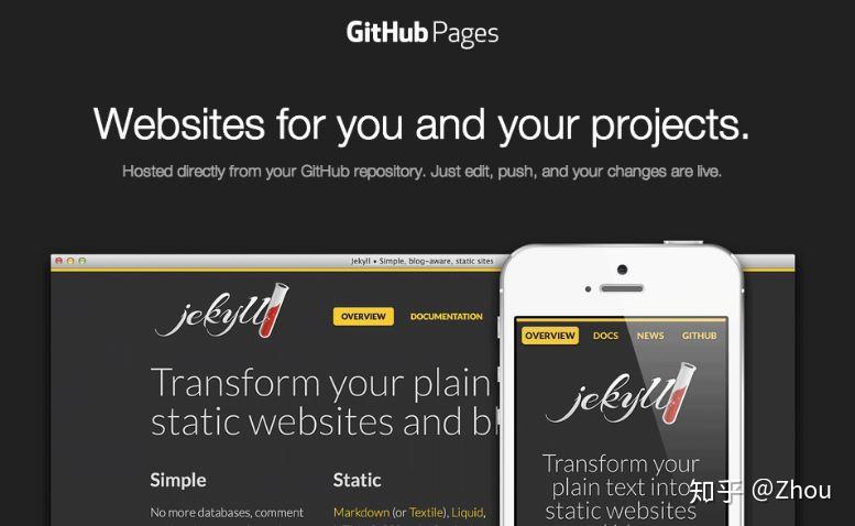 利用github.io快速拥有自己的第一个免费个人主页 - 知乎