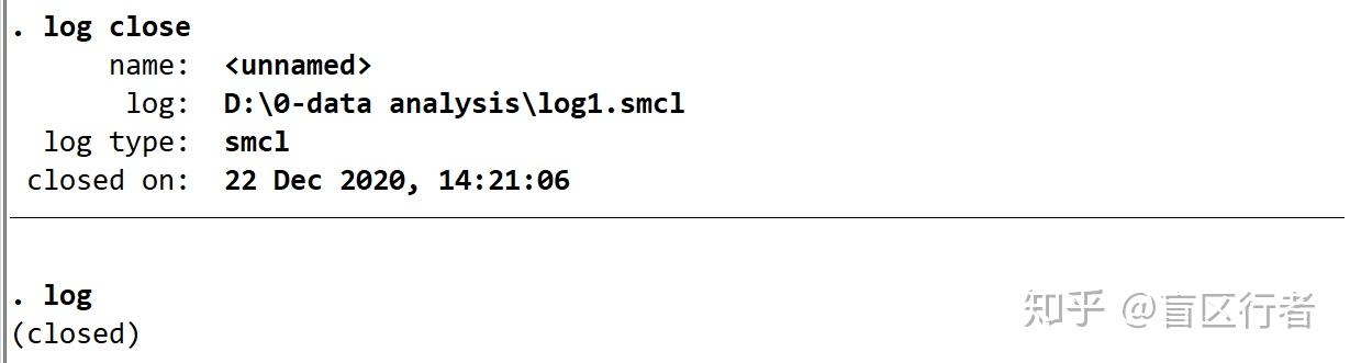 Stata log命令的使用和分析结果导出