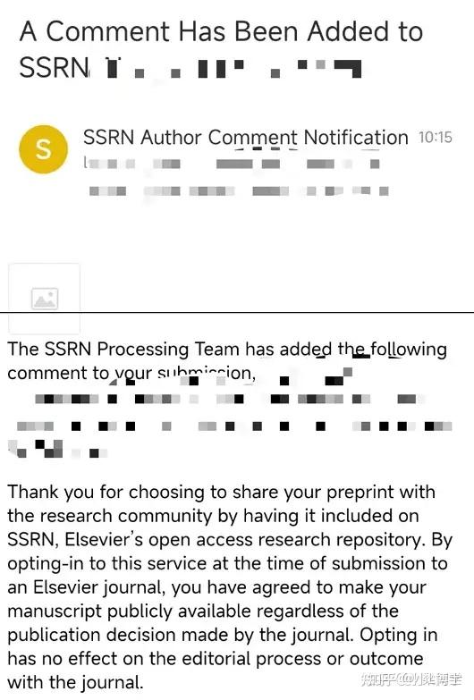 文章被收到SSRN上会对后续投稿有影响吗? - 知乎