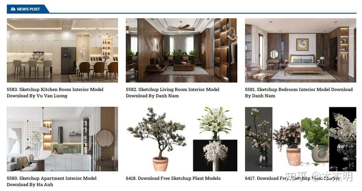 哪里有免费的优质SU模型? - 知乎