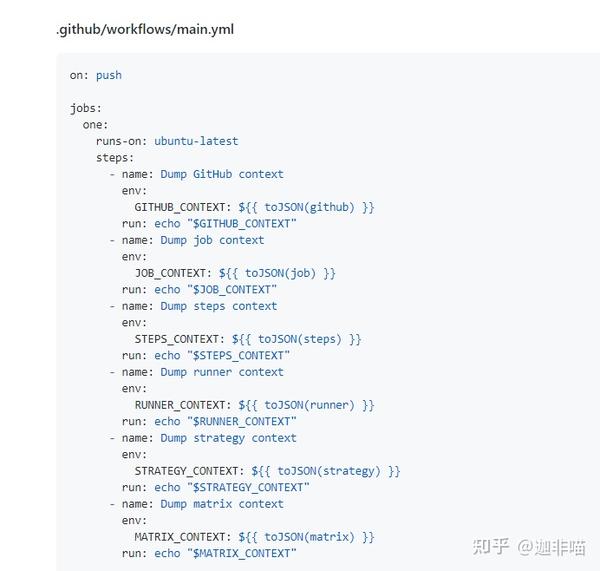 Github Actions 从入门到精通（三）更优雅的方式输出github 上下文变量信息 知乎