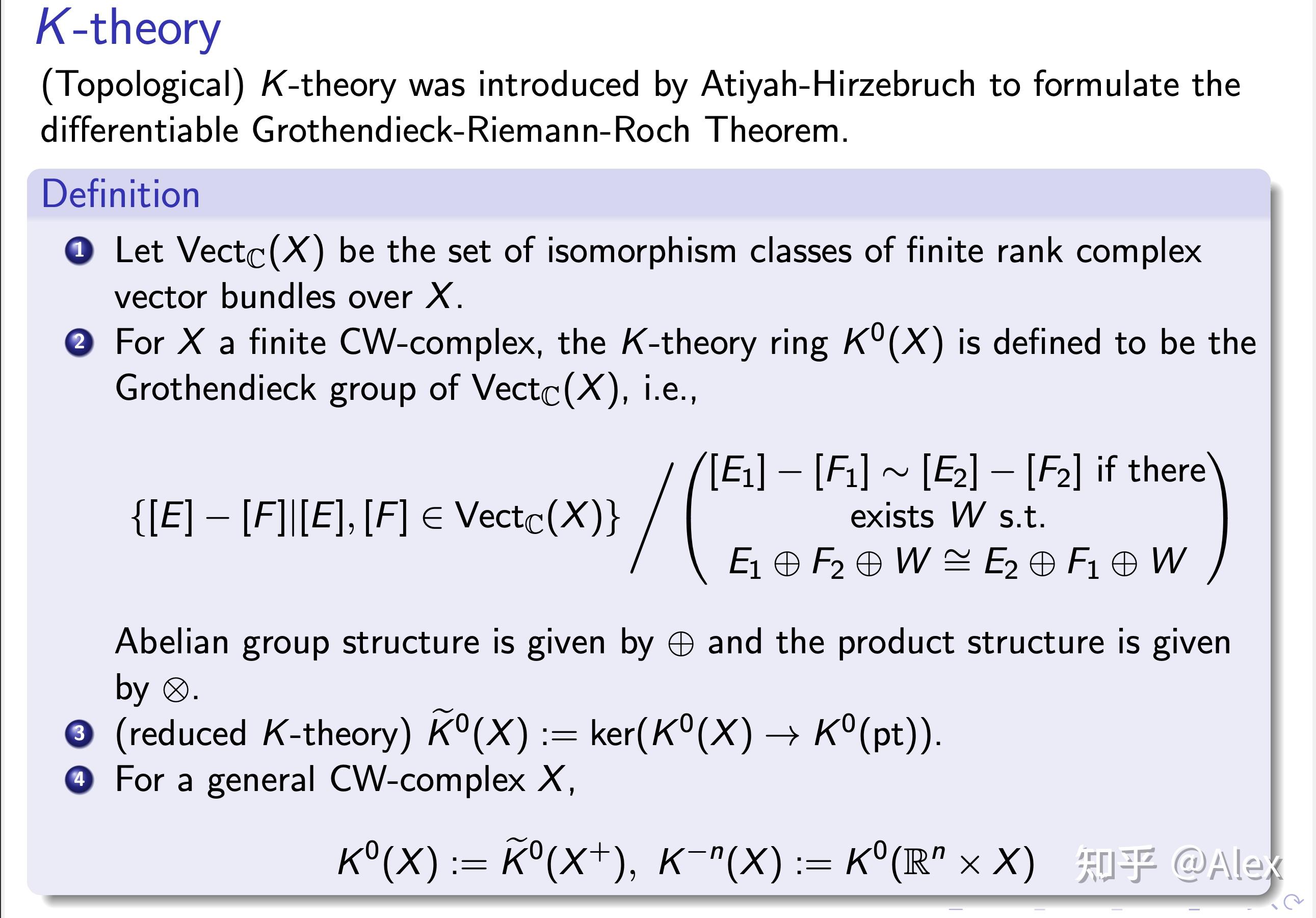 等變K理論及其指標定理 - 知乎