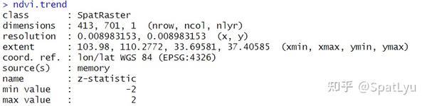 R语言实现NDVI的Sen-MK趋势检验 - 知乎