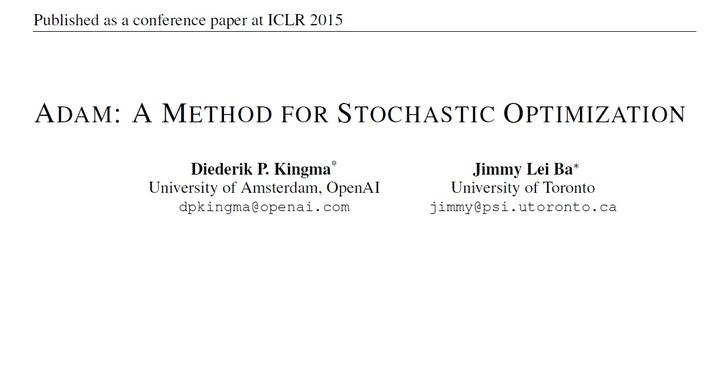 论文《Adam:A Method for Stochastic Optimization》心得 - 知乎