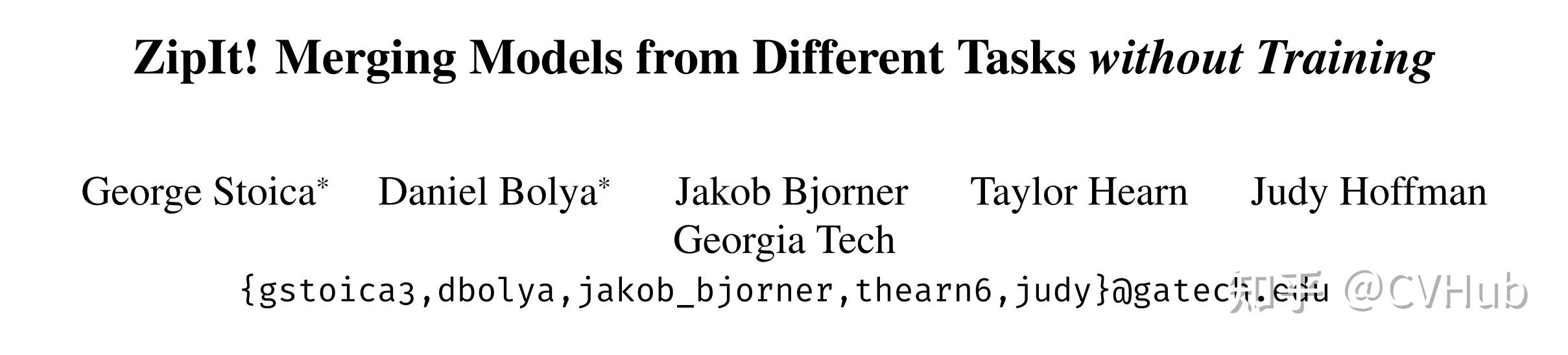 ZipIt! 无需训练合并不同任务的模型 - 知乎