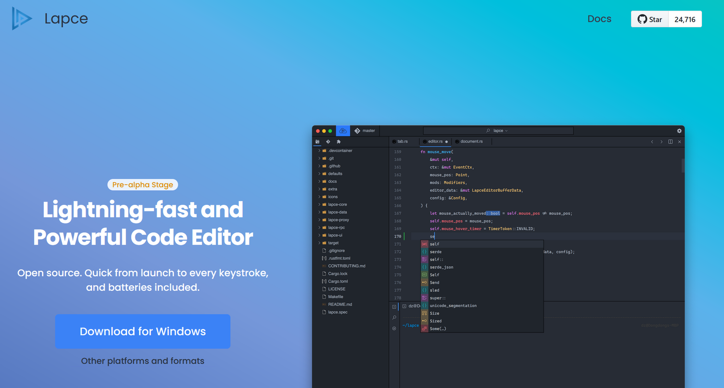 Rust使用lapce编辑器 - 知乎