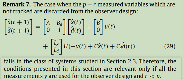 Linear offset-free model predictive control - 知乎